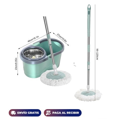 TRAPEADOR GIRATORIO CON CESTA Y EXPRIMIDOR – SHOPYSV S.A de C.V